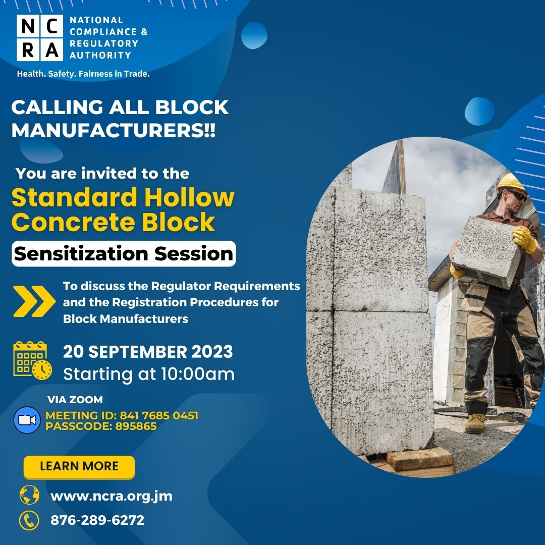 You are Invited- Standard Hollow Concrete Block Sensitization Session ...